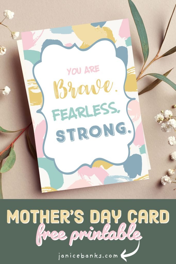Free Printable Mother's Day Card - Janice Banks