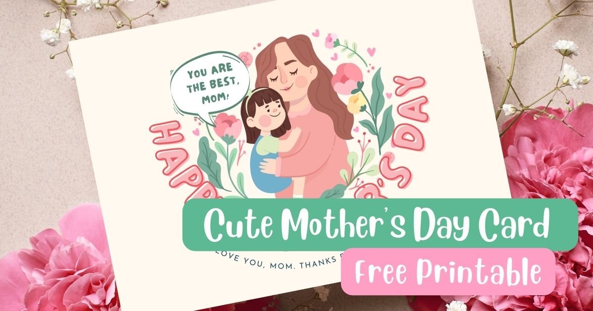 Cute Mother's Day Card Free Printable & Template - Janice Banks