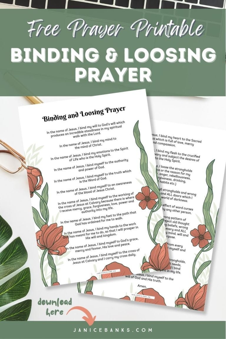 How to Make a Beautiful Prayer Card From a Prayer Printable - Janice Banks
