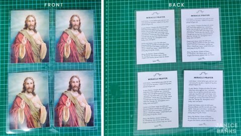 How to Make a Beautiful Prayer Card From a Prayer Printable - Janice Banks