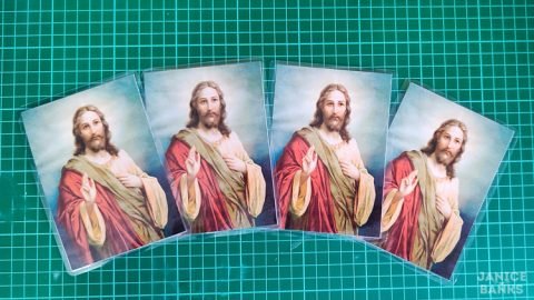 How to Make a Beautiful Prayer Card From a Prayer Printable - Janice Banks