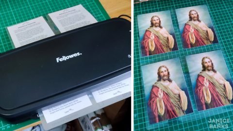 How to Make a Beautiful Prayer Card From a Prayer Printable - Janice Banks