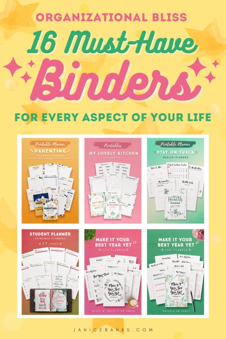 Organizational Bliss: 16 Must-Have Binders for Every Aspect of Your ...